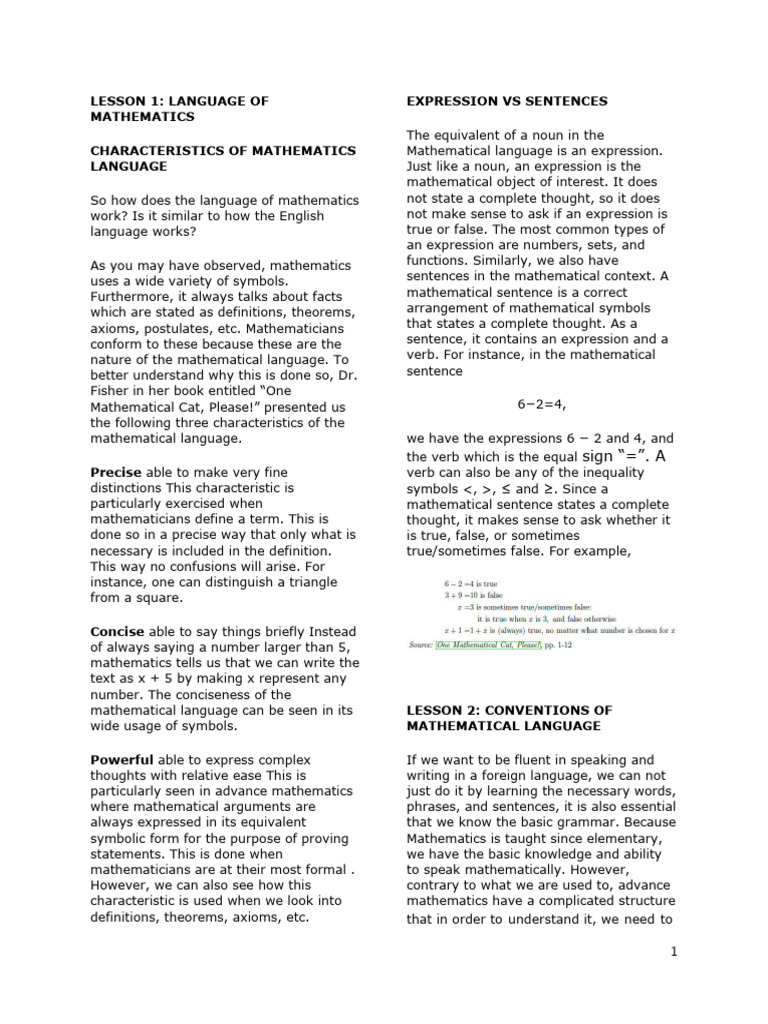 Ge MMW 101 Module 2 | PDF | Mathematics | Axiom