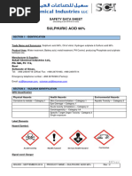 Msds-Sulphuric Acid H2so4 | PDF | Sulfuric Acid | Personal Protective Equipment
