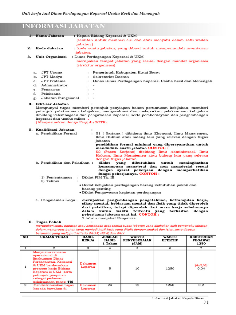 Contoh-Anjab-Es-III 2022 | PDF | Komputer