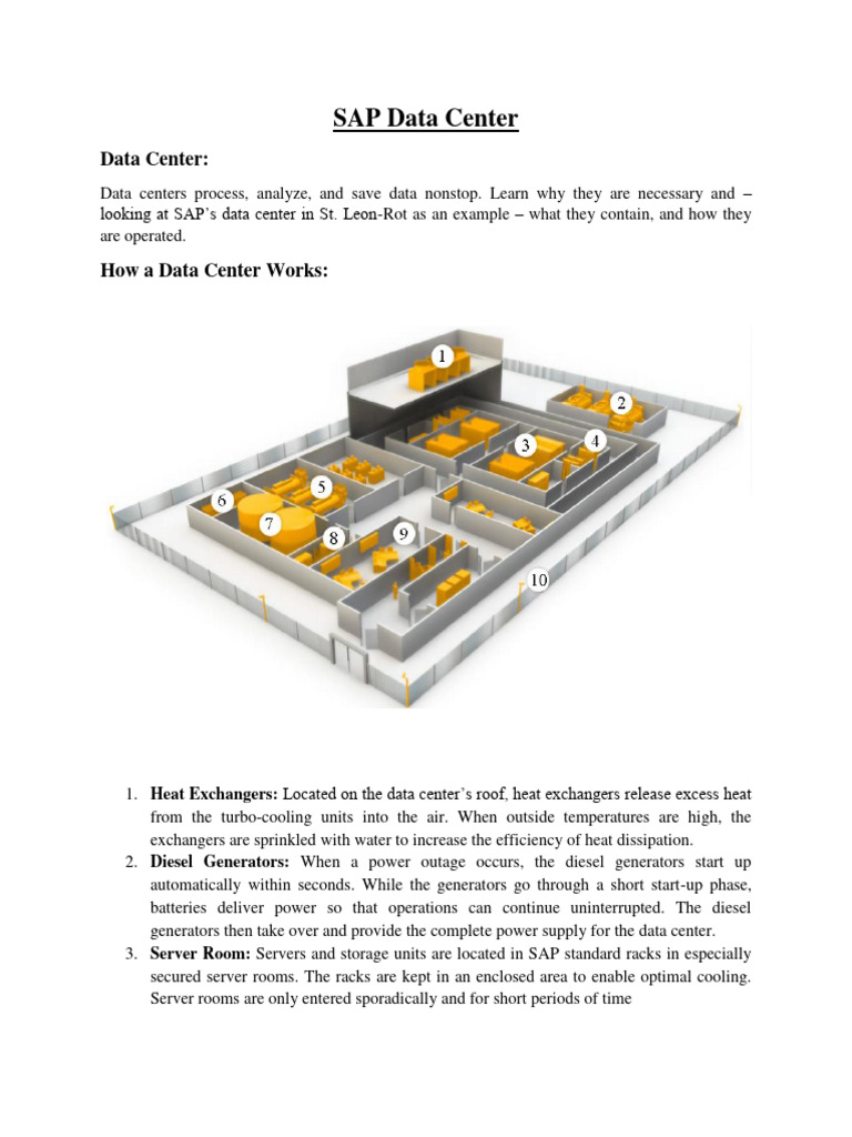 SAP Data Center | PDF | Cloud Computing | Data Center