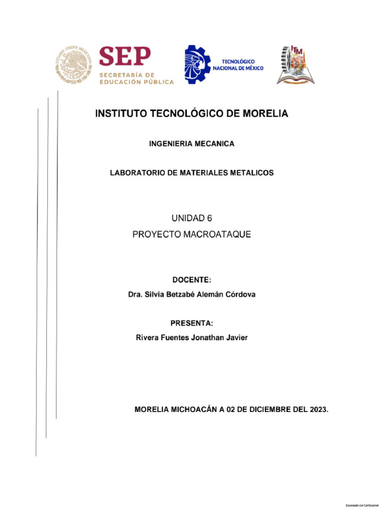 Portada Oficial TECNM | PDF