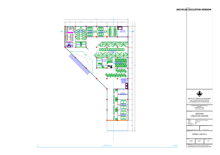 CREATIVE HUB Denah 2 | PDF