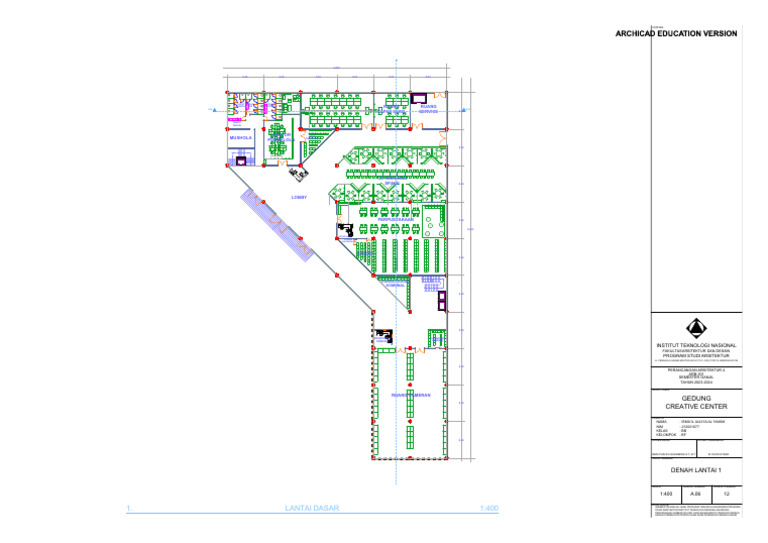 Denah Lantai Creative Hub Riau | PDF