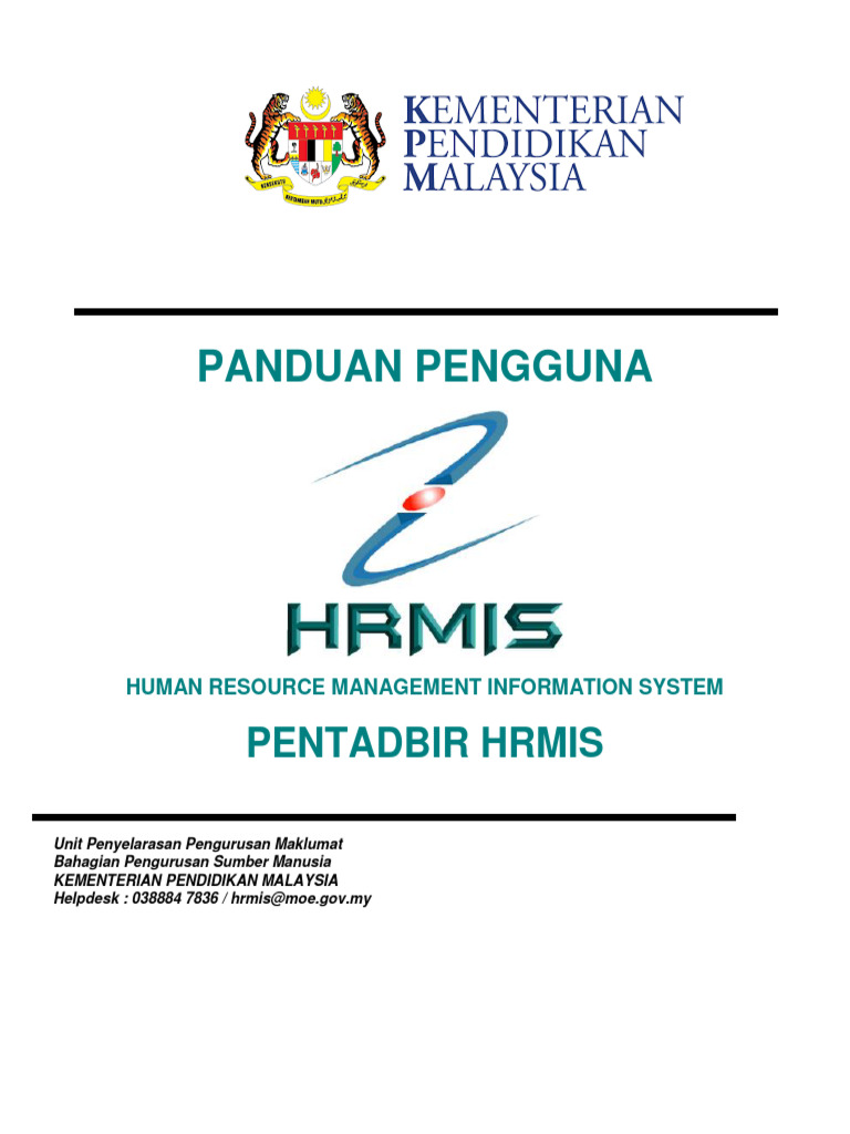 Panduan Pengguna Pentadbir HRMIS | PDF