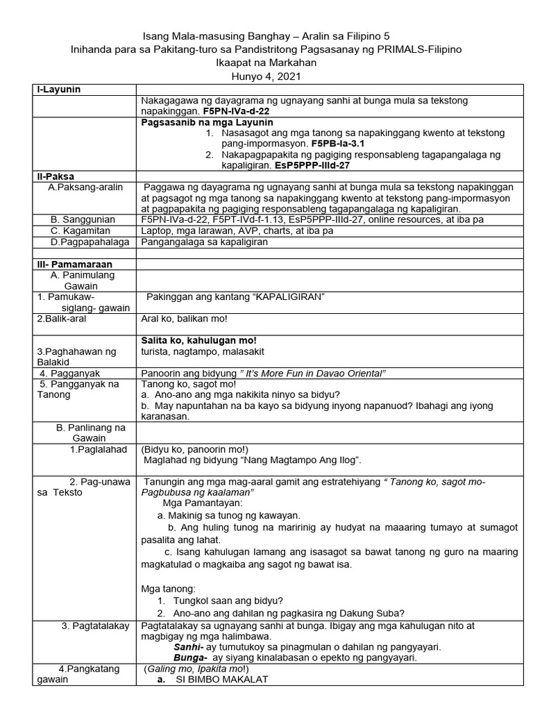 Michelle Demo Filipino Pdf