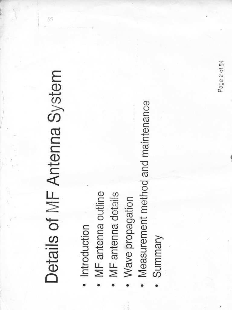 MF Antenna System | PDF