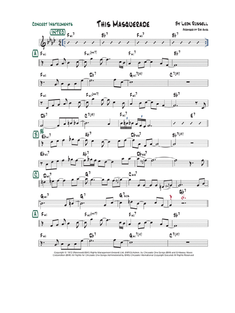 This Masquerade | PDF