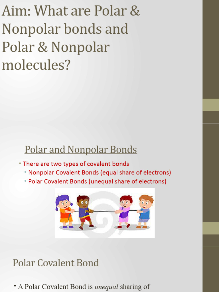 Polar Bonds and Polar Molecules 1 | PDF | Chemical Polarity | Chemical Bond