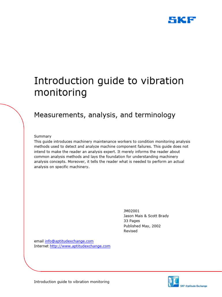 SKF Introduction Guide To Vibration Monitoring | PDF | Root Mean Square | Amplitude