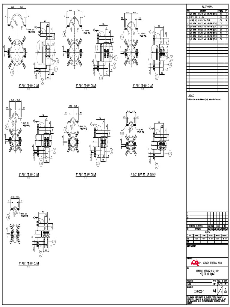 23APA005-001 (Pipe Clamp) - A1 | PDF
