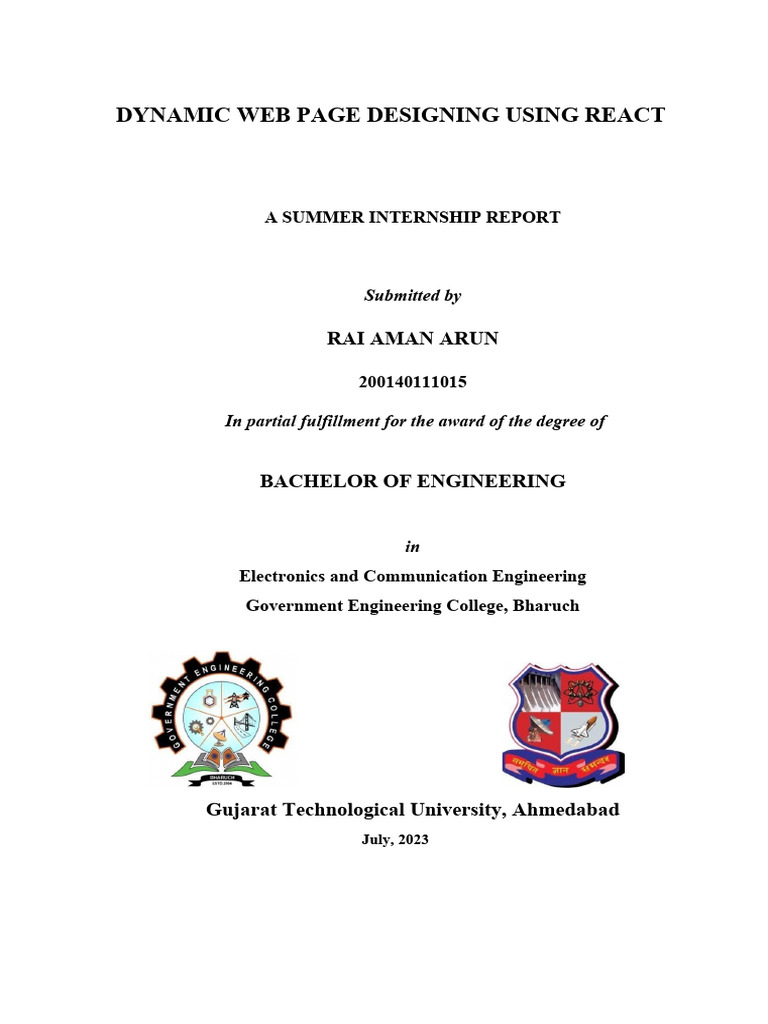 GTU Internship | PDF | Java Script | World Wide Web GTU Internship | PDF | Java Script | World Wide Web