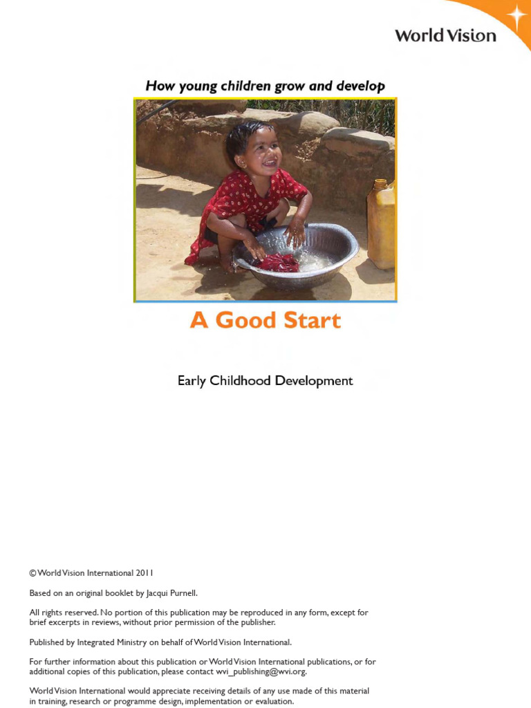 A Good Start - Early Childhood Development Booklet | PDF | Child ...