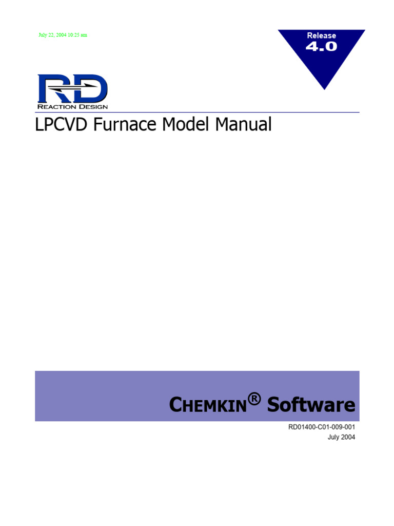 LPCVD Furnace Model Manual | PDF | Chemical Vapor Deposition | Reserved ...