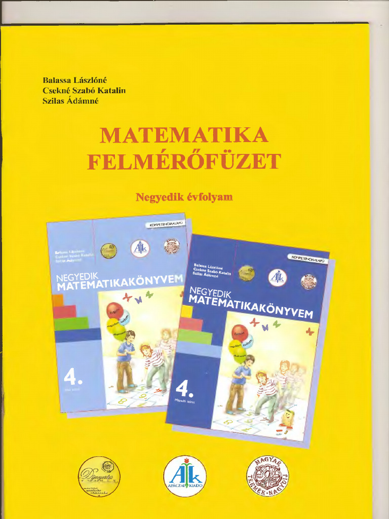 Matek felmérő apáczai 4. | PDF