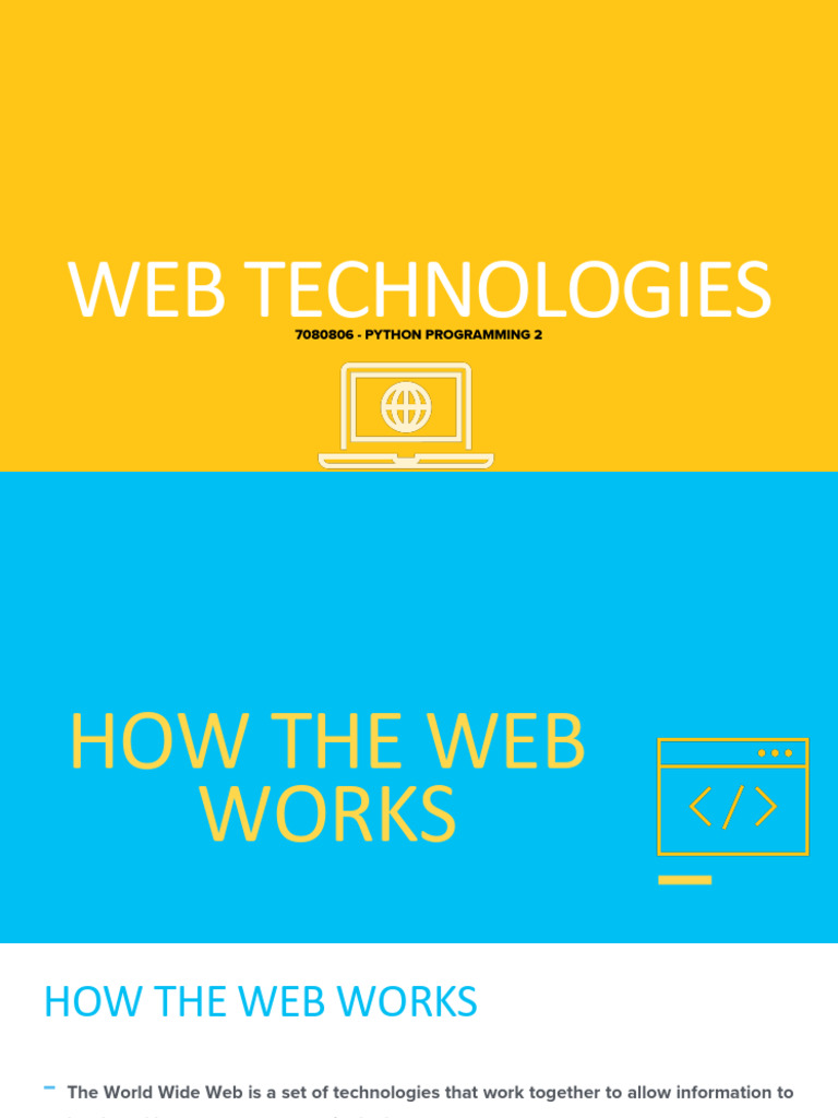 Python Programming 2 Web Technologies | PDF | World Wide Web | Internet ... Python Programming 2 Web Technologies | PDF | World Wide Web | Internet ...