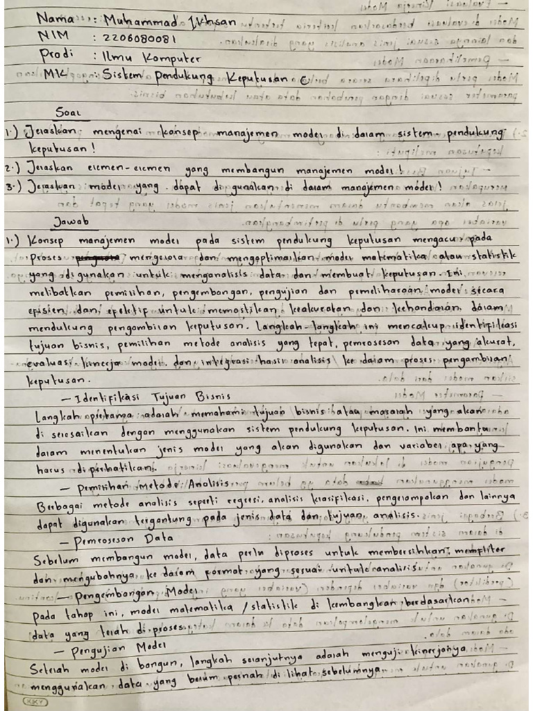 Tugas SPK Muhammad Ikhsan | PDF