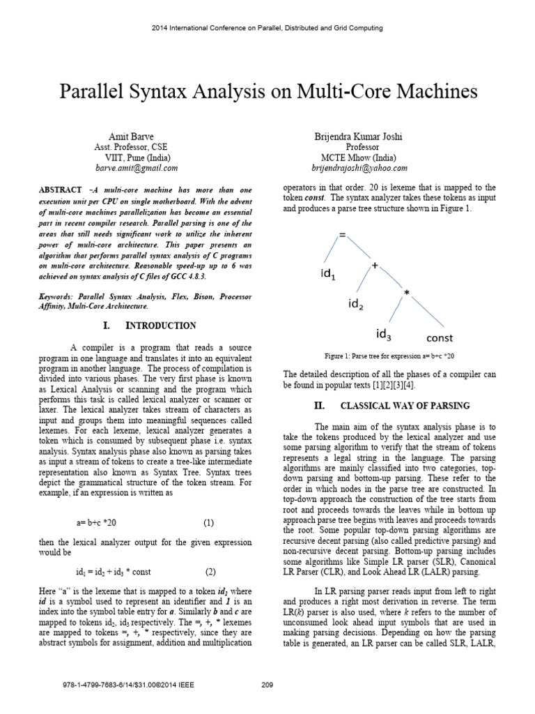 Barve 2014 | PDF | Parsing | Parallel Computing