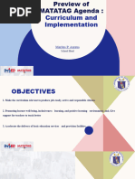 MATATAG Curriculum Overview and Goals | PDF | Curriculum | Learning