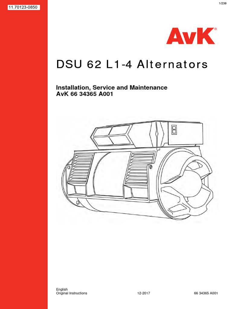 Dsu Dsu 62 62 L1-4 L1-4 Alternators Alternators: Installation, Service ...