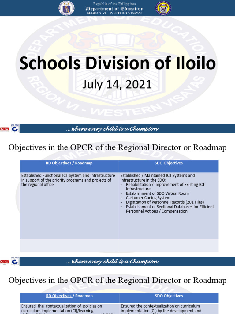 Sdo-Iloilo Presentation 2ND Quarter 2021 To Be Edited Revised July 13 ...