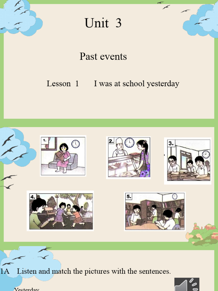 Grade 5 English Unit 3 Lesson 1 | PDF | Grammatical Tense | Language ...