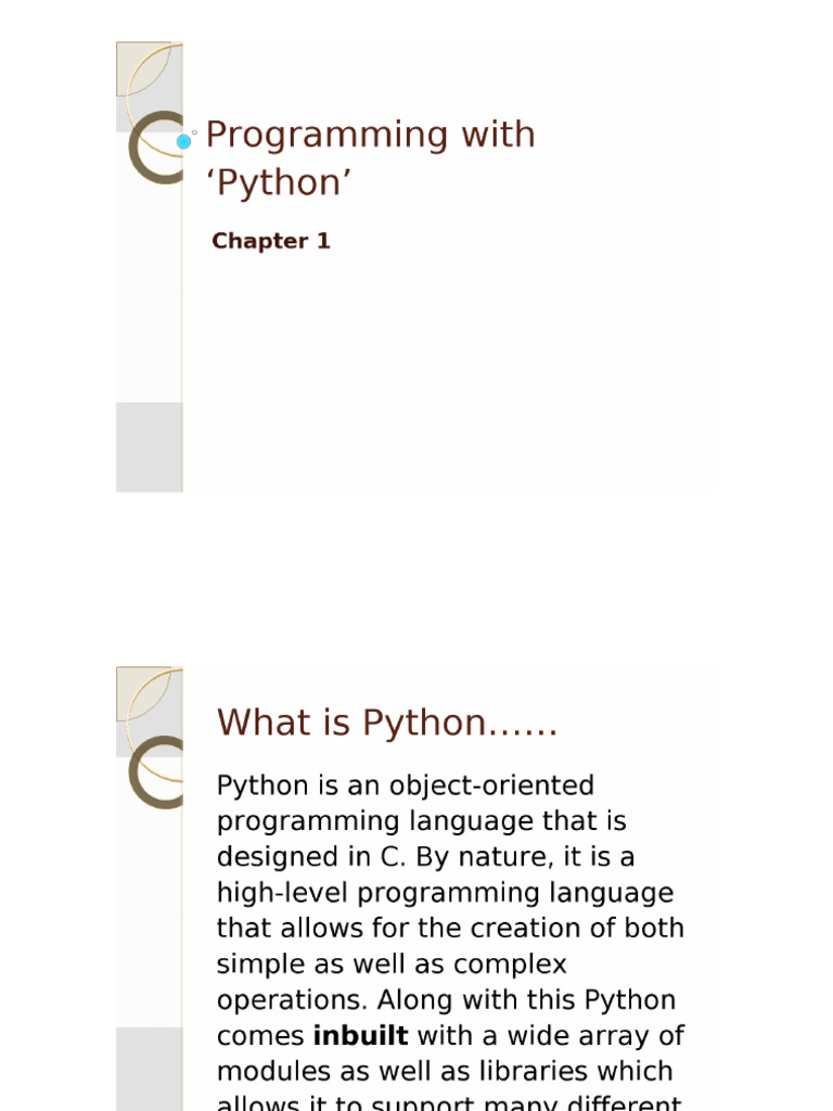 Chapter1 (TYCO-PWP) - 1 | PDF