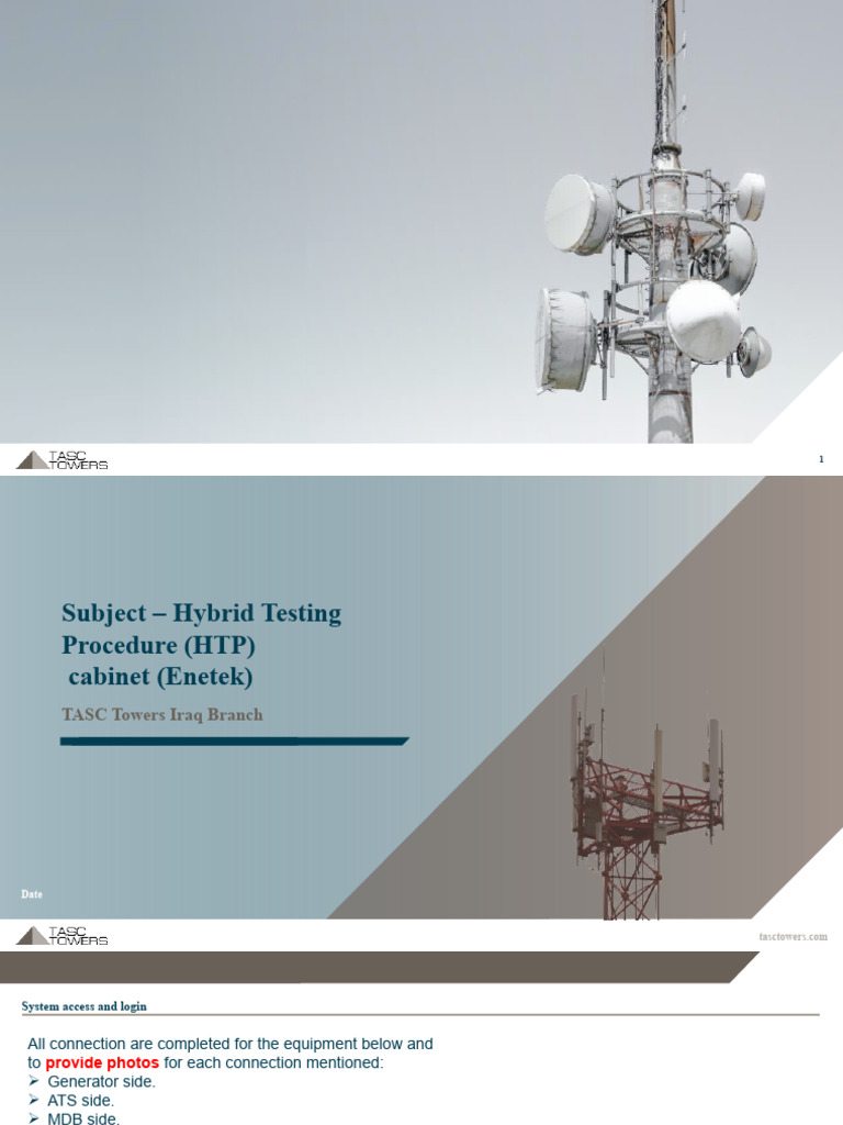 ENETEK HYB Testing Prodedure (HTP) | PDF | Electrical Engineering ...