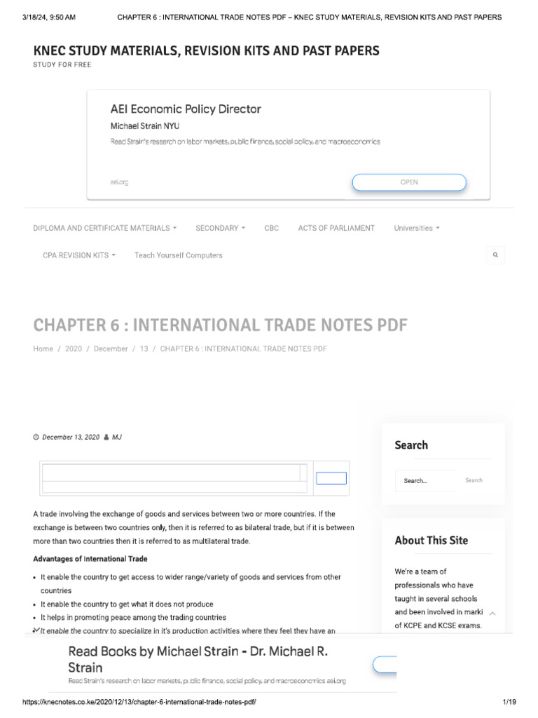 International Trade | PDF