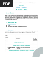 Test d'équilibre unipodal en pratique | PDF