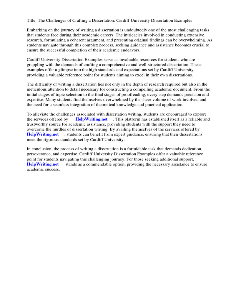 Cardiff University Dissertation Examples | PDF | Brand | Extraversion ...