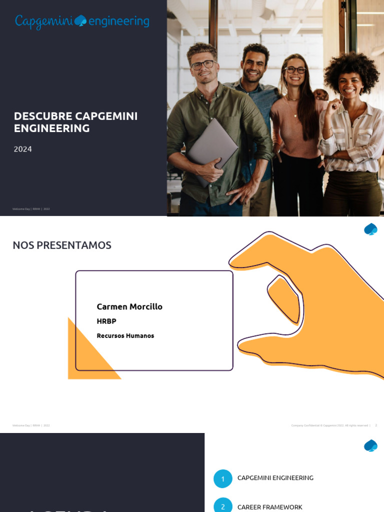 Capgemini Welcome Day 2022 Overview | PDF | Engineering | Human ...