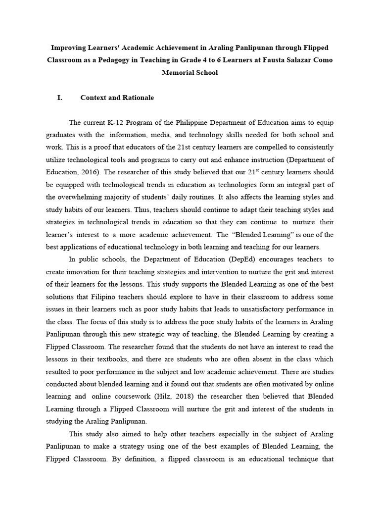 Araling Panlipunan Action Research | PDF | Learning | Lesson Plan