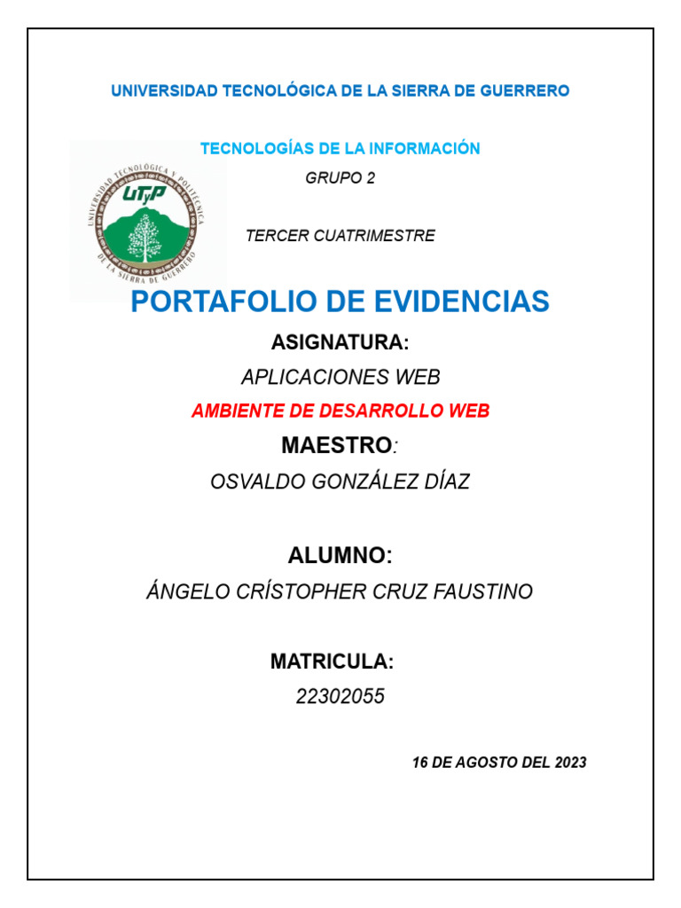 Ambiente de Desarrollo Web | PDF | Aplicación web | Red mundial