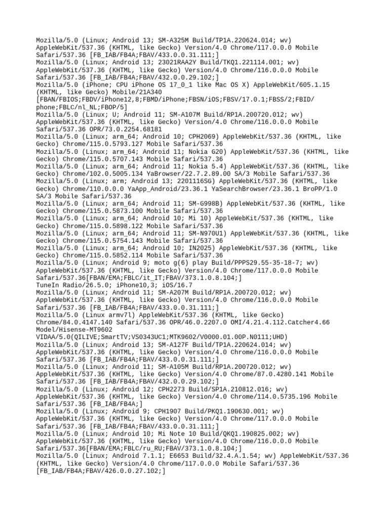 User Agent Gacorr | PDF | Safari (Web Browser) | Android (Operating System) User Agent Gacorr | PDF | Safari (Web Browser) | Android (Operating System)