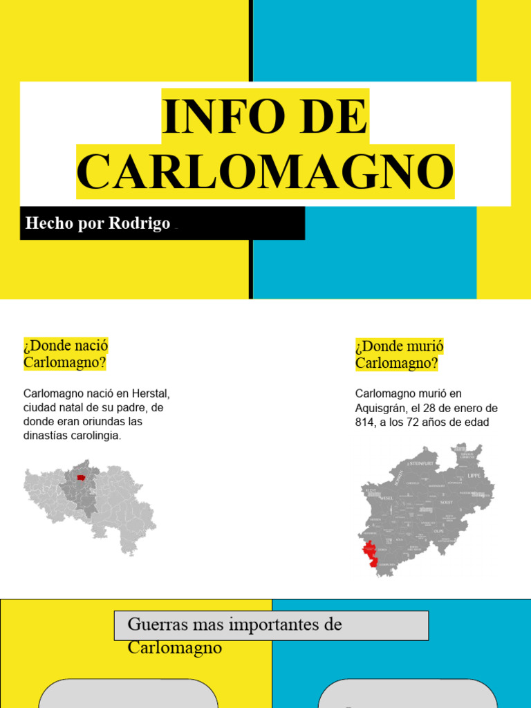 Carlomagno: Vida, Guerras e Hijos | PDF