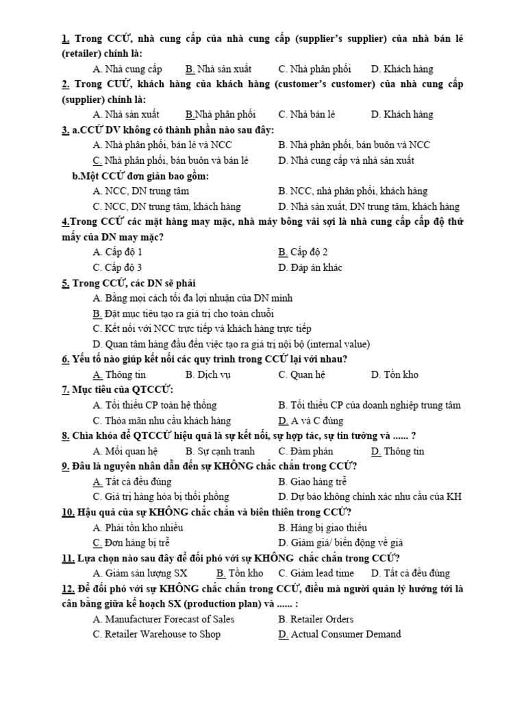 Chu I Cung NG 1 | PDF