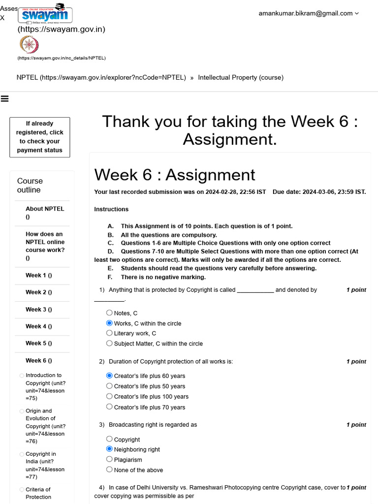 Intellectual Property - Unit 9 - Week 6 | PDF | Copyright | Freedom Of ...