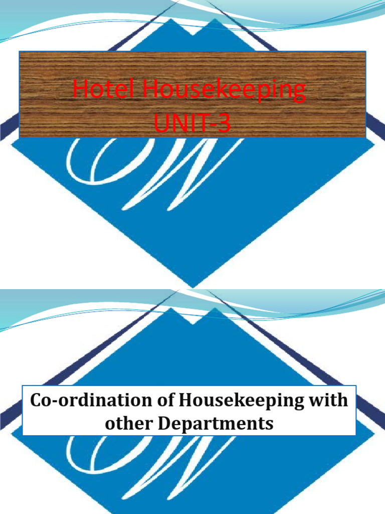 Hotel Housekeeping Unit-3 | PDF | Housekeeping