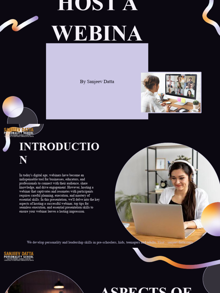 How To Host A Webinar? | PDF | Web Conferencing | Adolescence