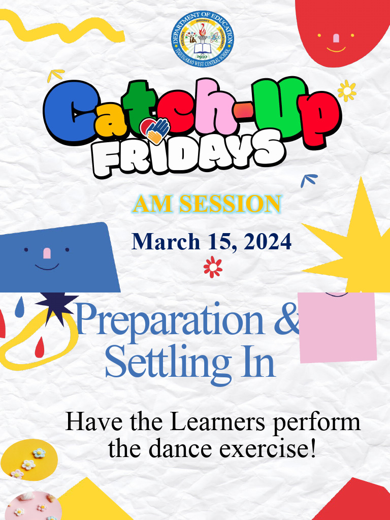Catch - Up Friday (March 15, 2024) | PDF | Learning Methods | Cognitive Science