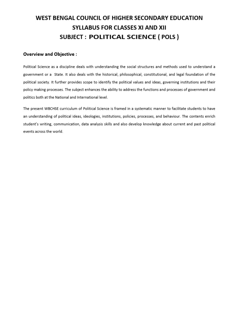 Pols Final | PDF | Science | Political Science