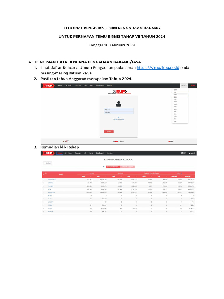Tutorial Penginputan Data Belanja | PDF
