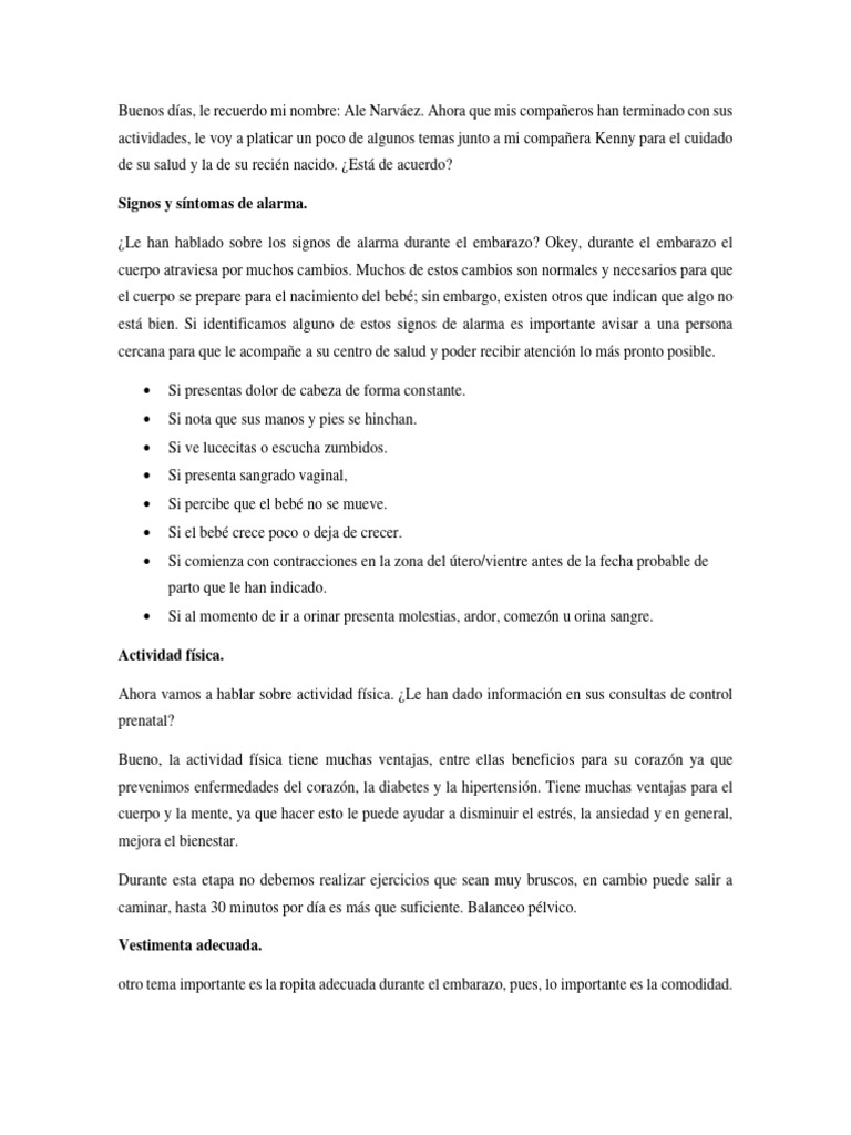 Control Prenatal - Promoción de La Salid | PDF | El embarazo | Parto