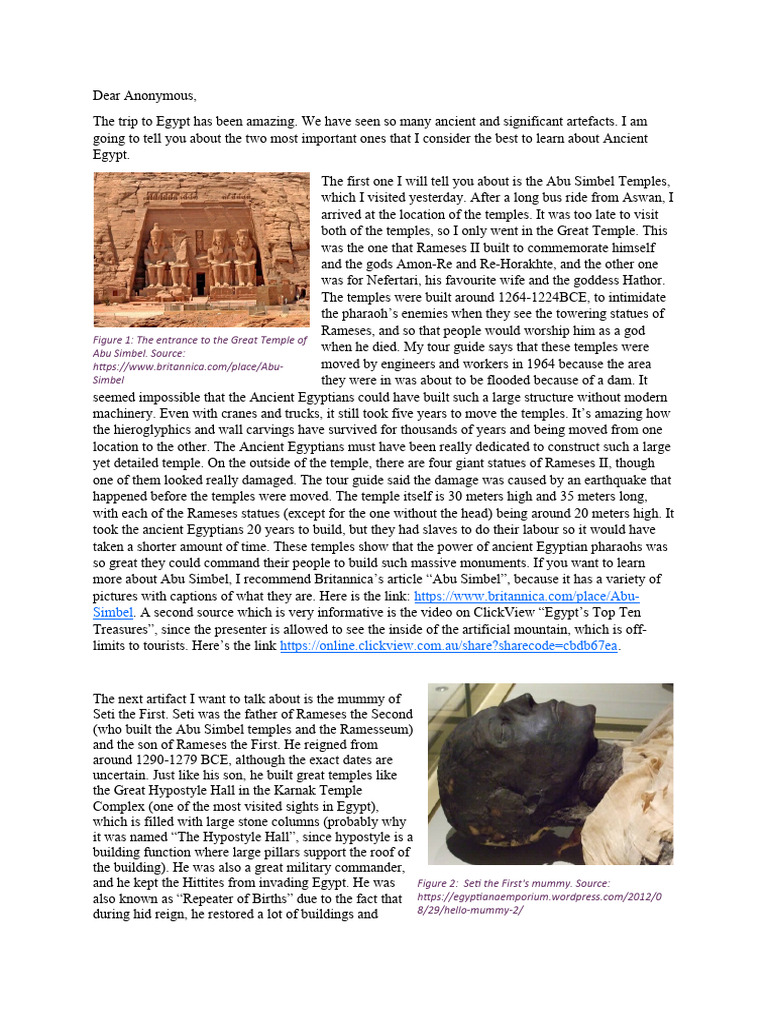 History Ancient Egyptian Letter | PDF | Ancient Egypt