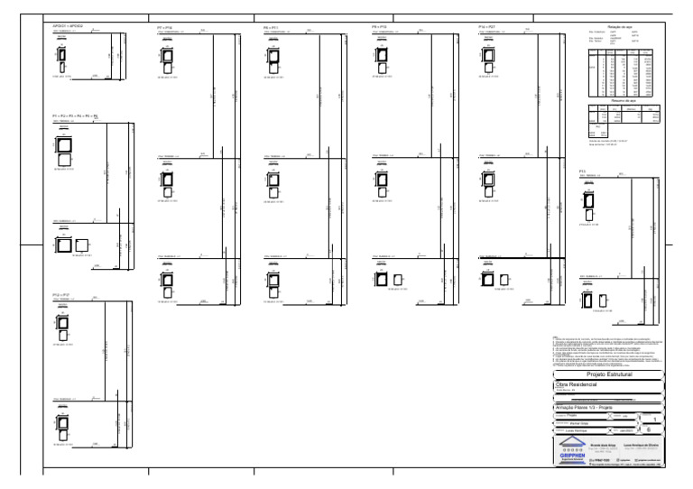06 - Armação Pilares - Projeto - Folha 1 | PDF