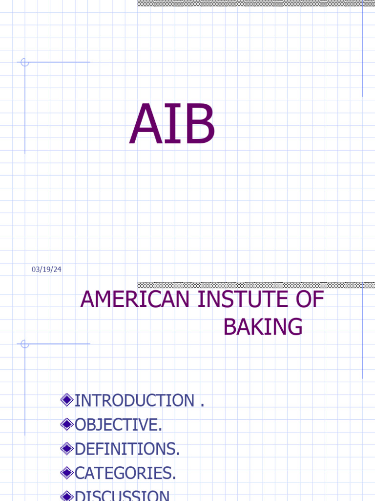 Aib Presentation | PDF | Food Safety | Hygiene