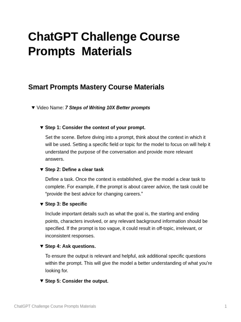 ChatGPT Prompt Mastery | PDF | Copywriting | Brand