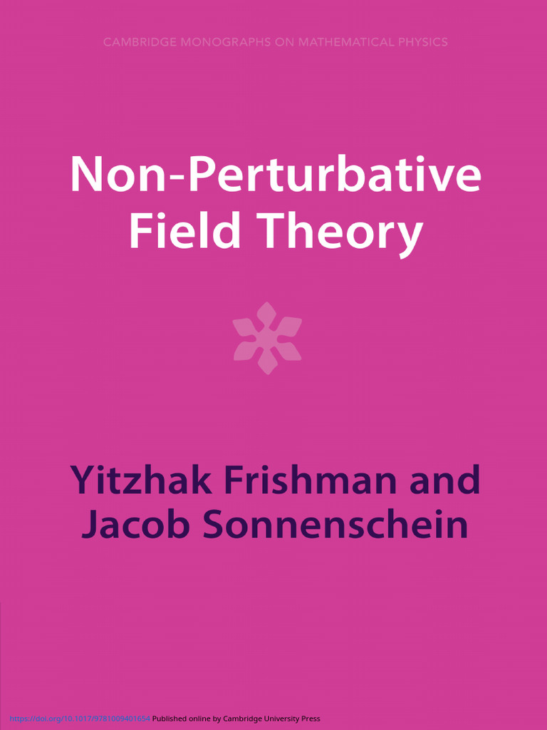Non-Perturbative Field Theory | Download Free PDF | Quantum Field Theory | Quantum Chromodynamics