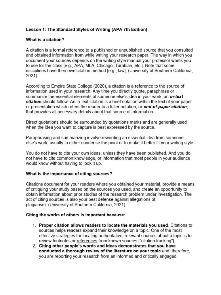 Mod 2 PR | PDF | Citation | Apa Style