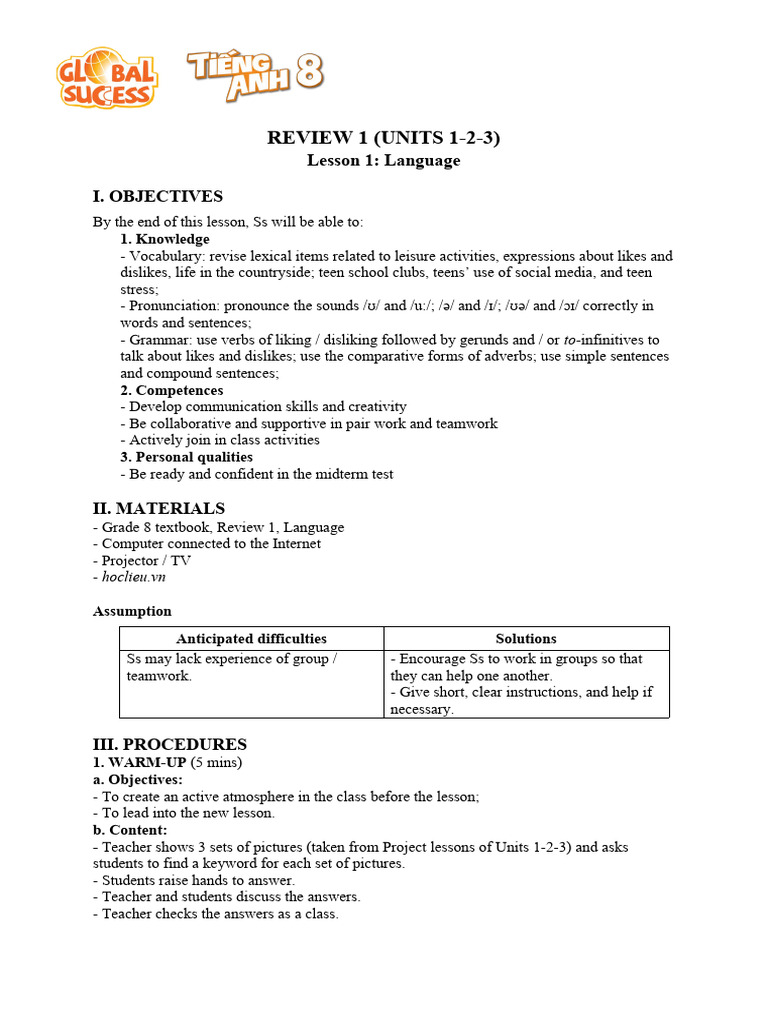 Review 1 | PDF | Linguistics | Grammar